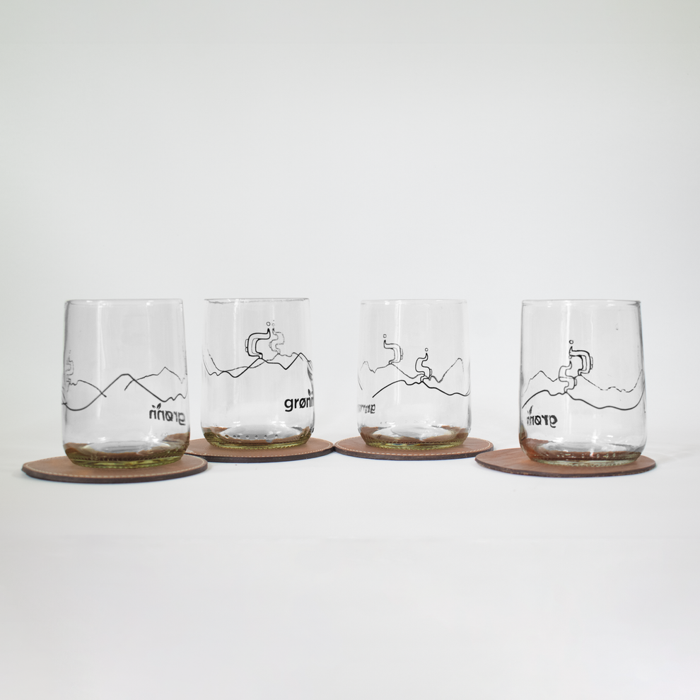 Low Transparent Glass / 4 pack 8oz – Gronn Guatemala